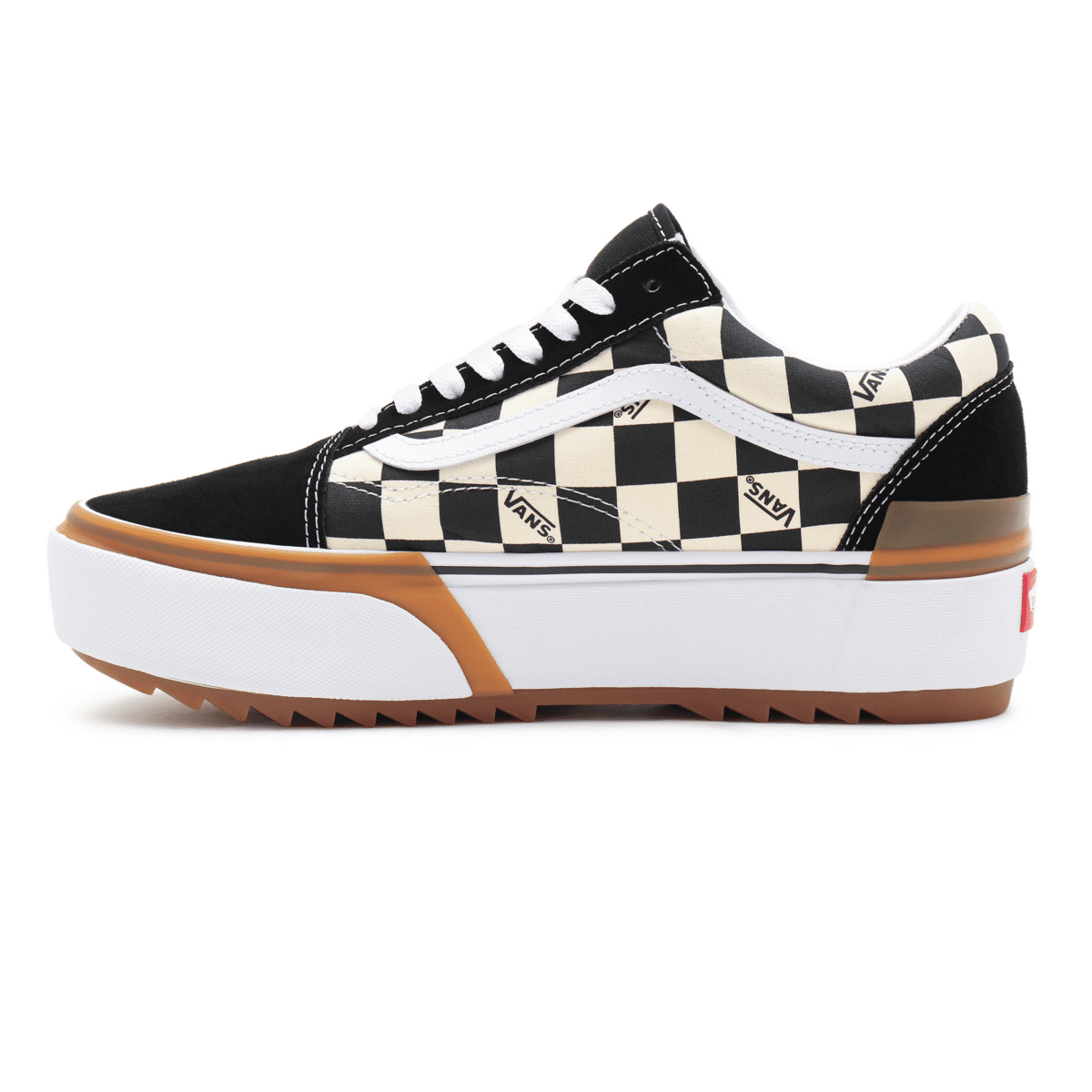 VANS Checkerboard Old Skool Stacked Zwart (VN0A4U15VLV)