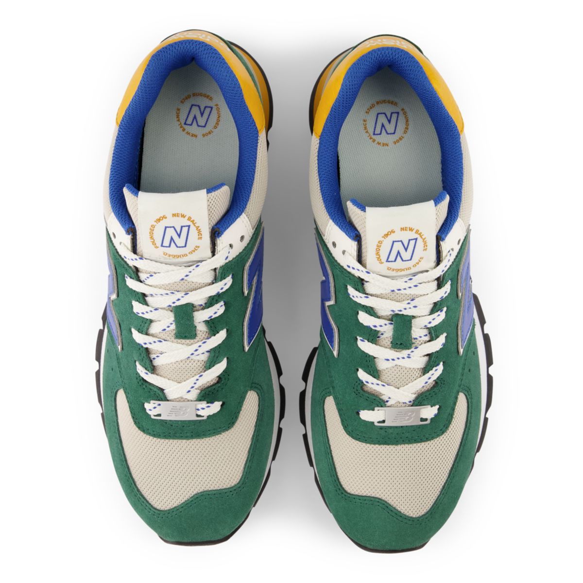 New Balance 574 Rugged Green / Royal Blue (ML574DV2-40120)