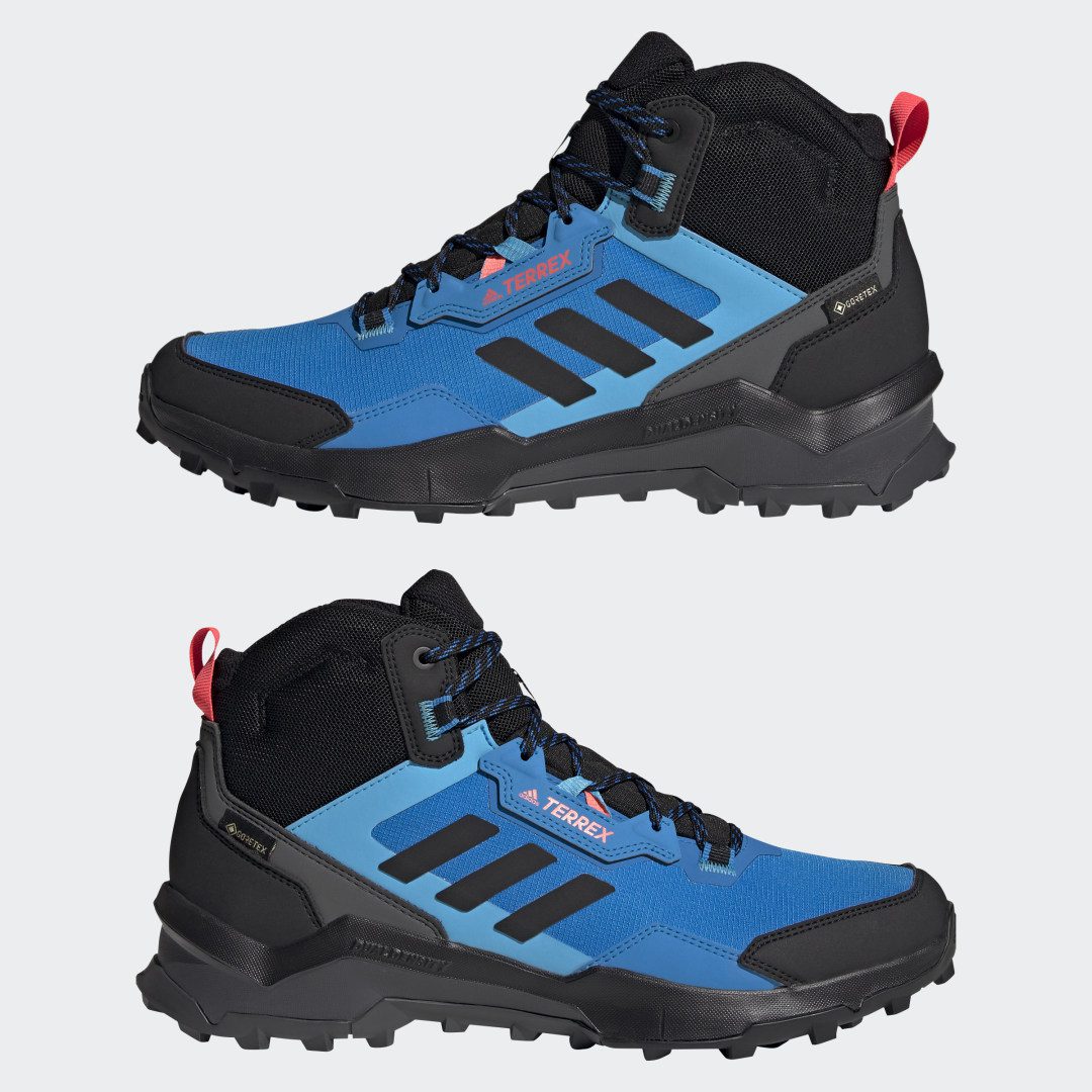 adidas Terrex AX4 Mid GORE-TEX Hiking Blue Rush / Core Black / Turbo ...