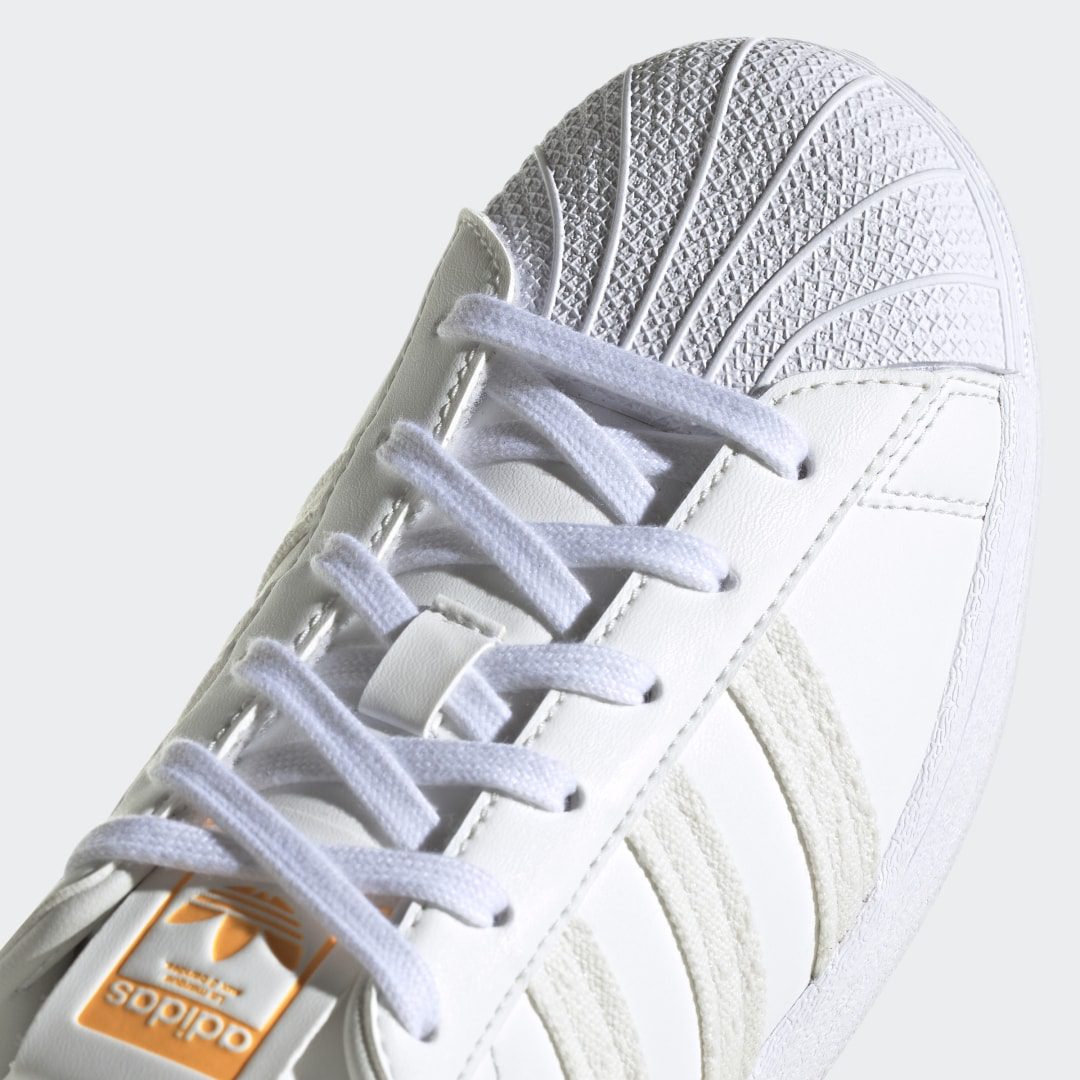 adidas Superstar Crystal White / Flash Orange / Core Black (GZ3452)