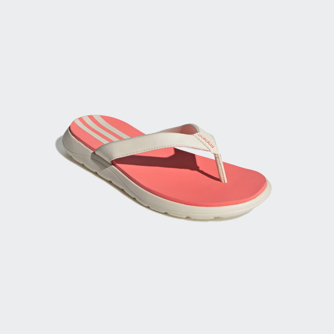 adidas Comfort Teenslippers Wonder White / Turbo / Wonder White (GZ5944)
