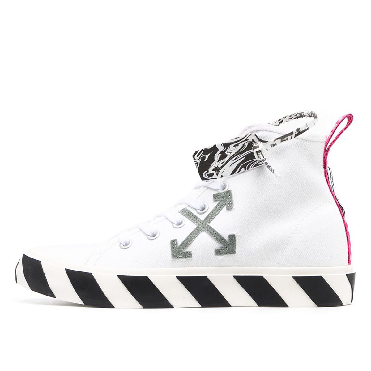 Off-White Vulc Mid Top Sneaker White Grey Pink (OMIA119R21FAB0010109)