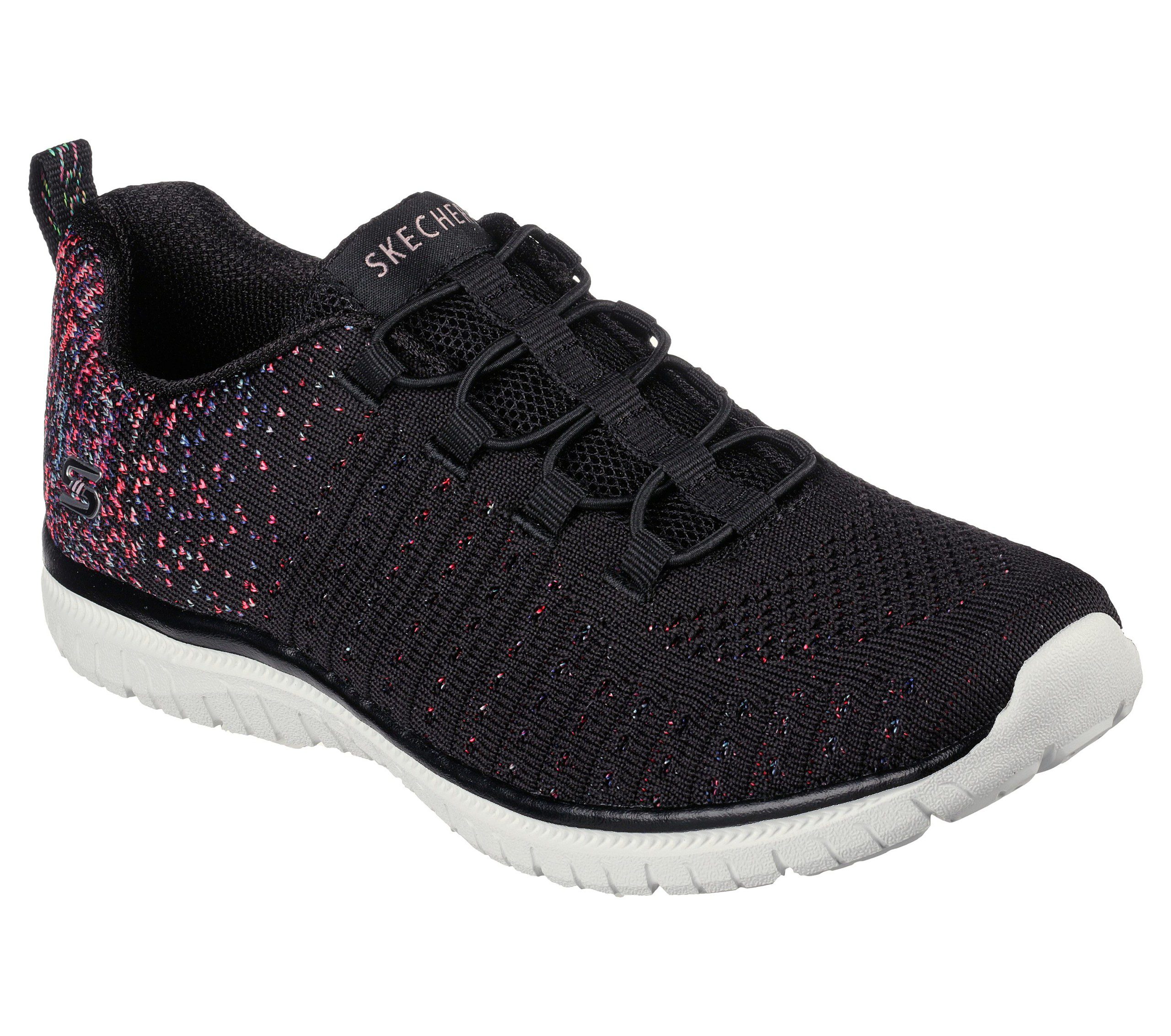 Skechers Virtue - Zwart / Roze (104411-BKPK)