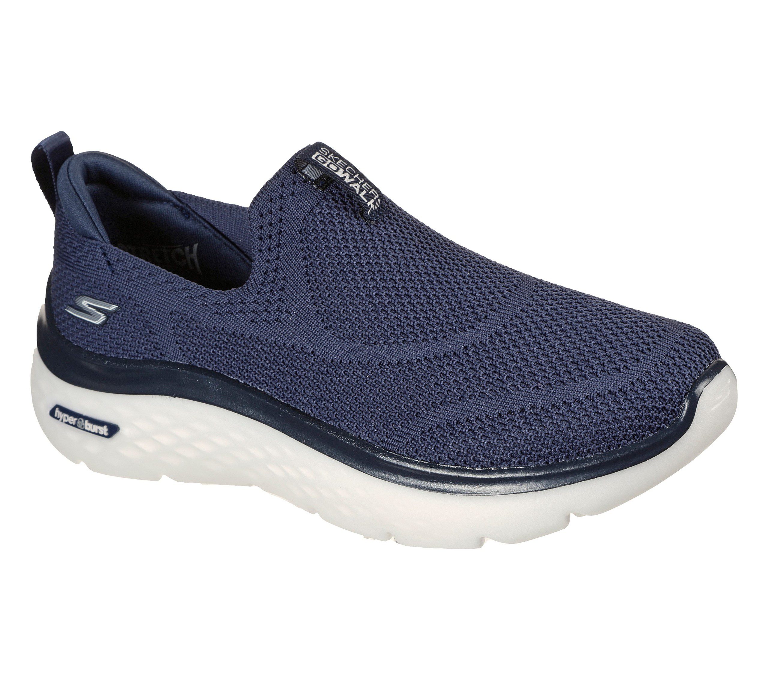 Skechers GO WALK Hyper Burst - Solar Winds - Marine / Wit (124586-NVW)