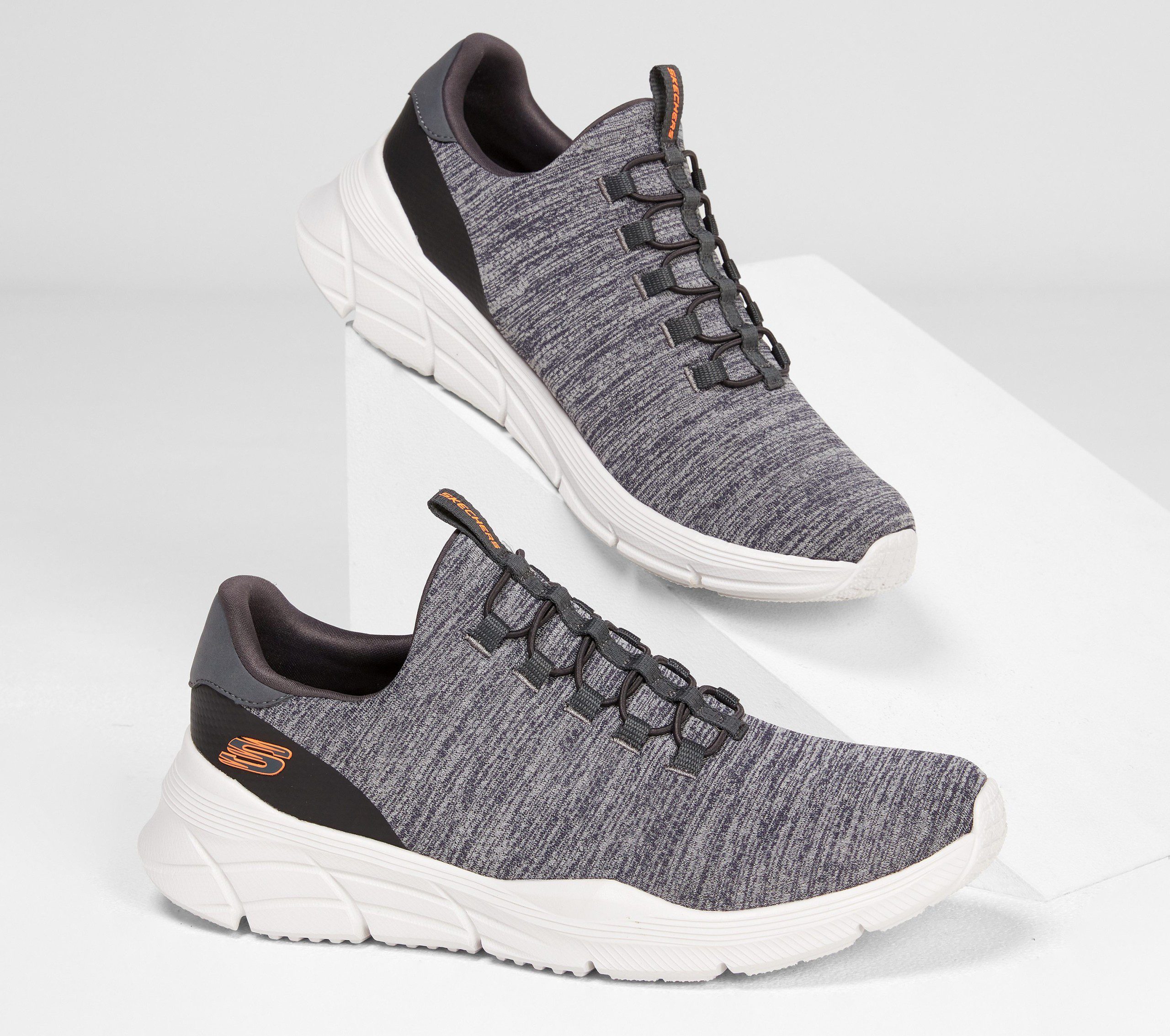 Skechers Relaxed Fit: Equalizer 4.0 - Voltis - Houtskool / Oranje ...