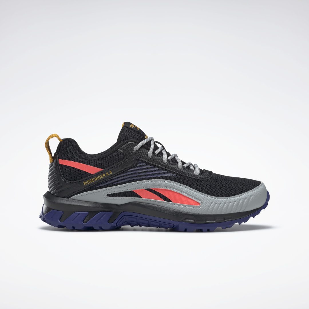 Reebok Ridgerider 6 Schoenen Core Black / Bold Purple / Orange Flare