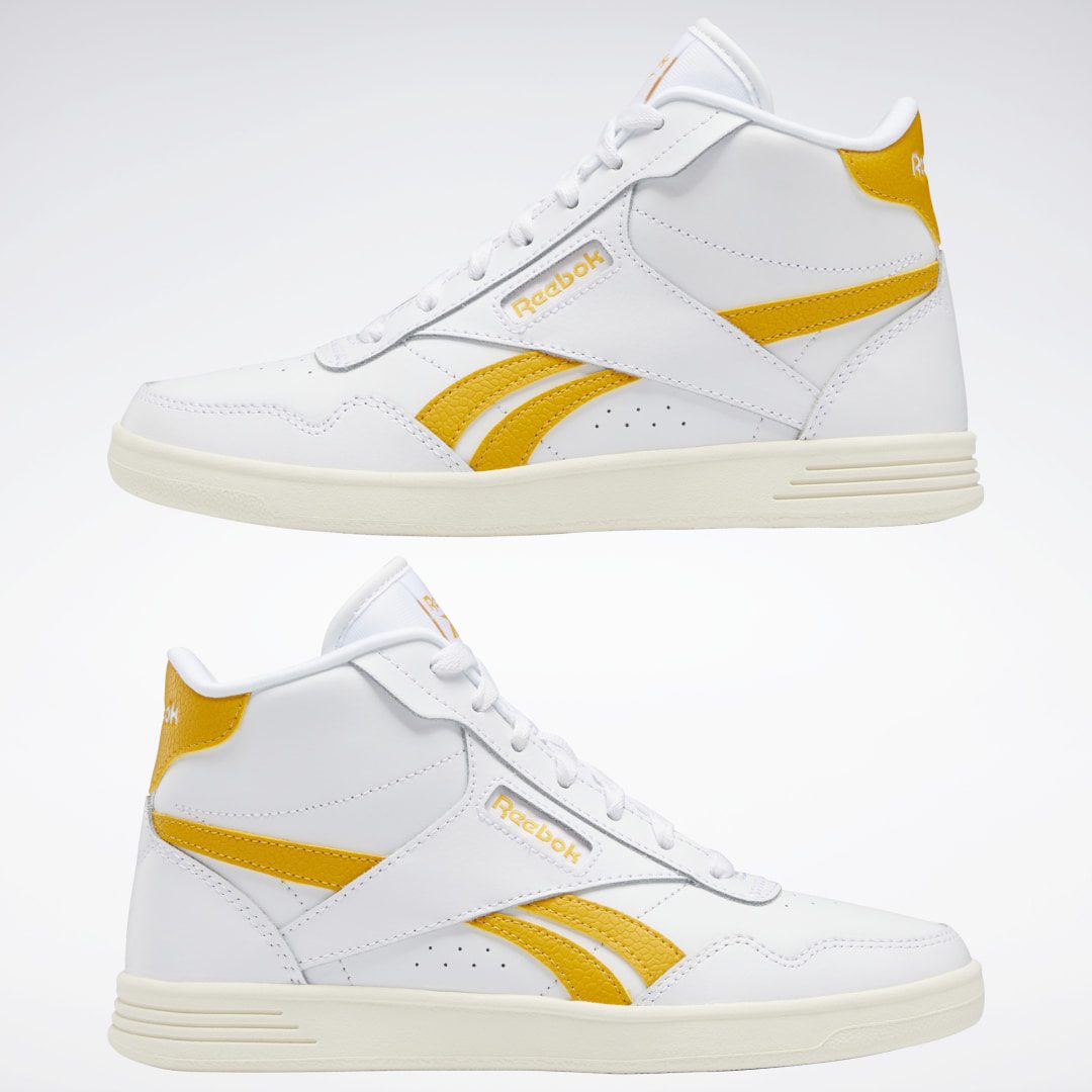 Reebok Club High Top Schoenen Cloud White / Fierce Gold / Chalk