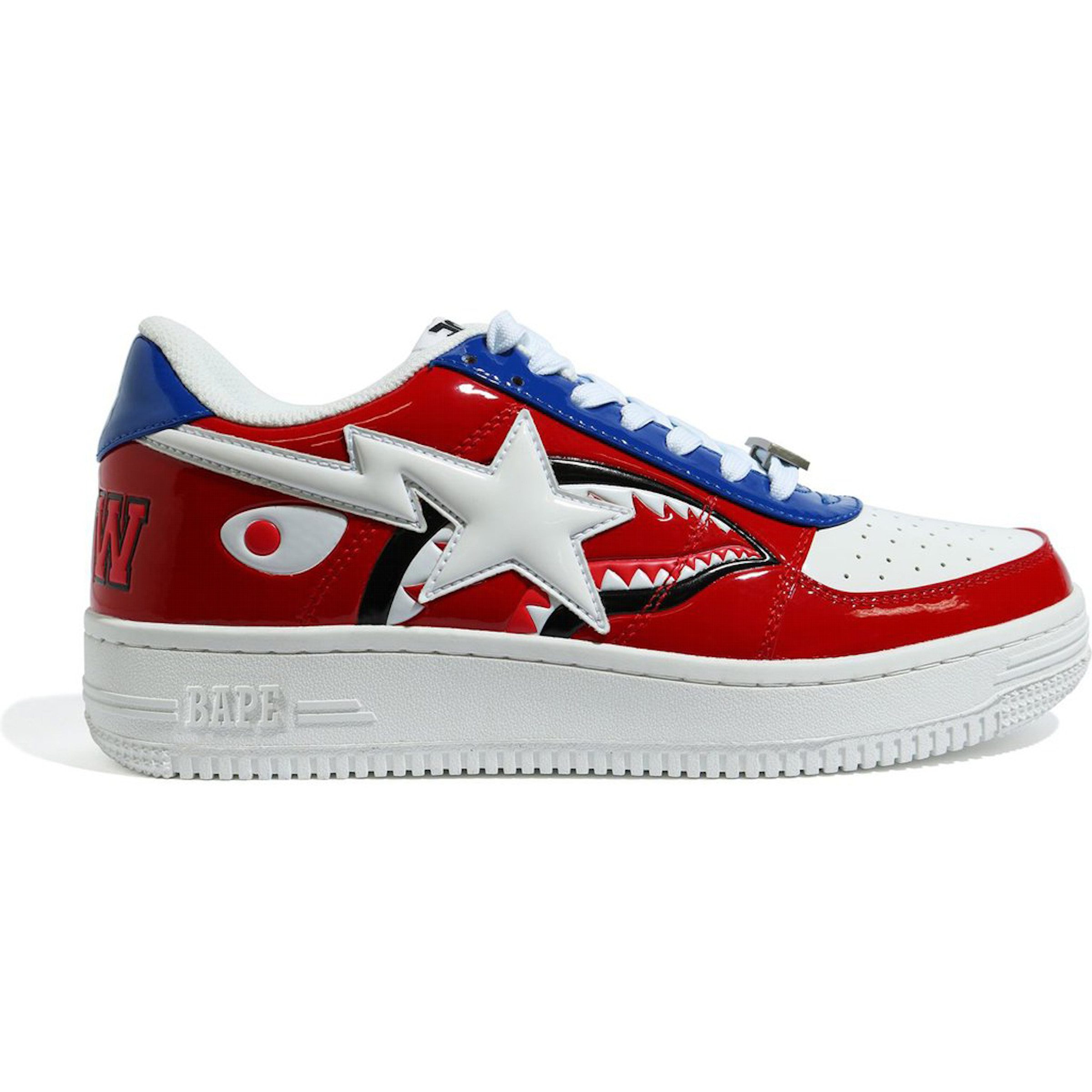 A Bathing Ape Bape Sta Low M2 20th Anniversary Patent Red (1G30 191 002 ...