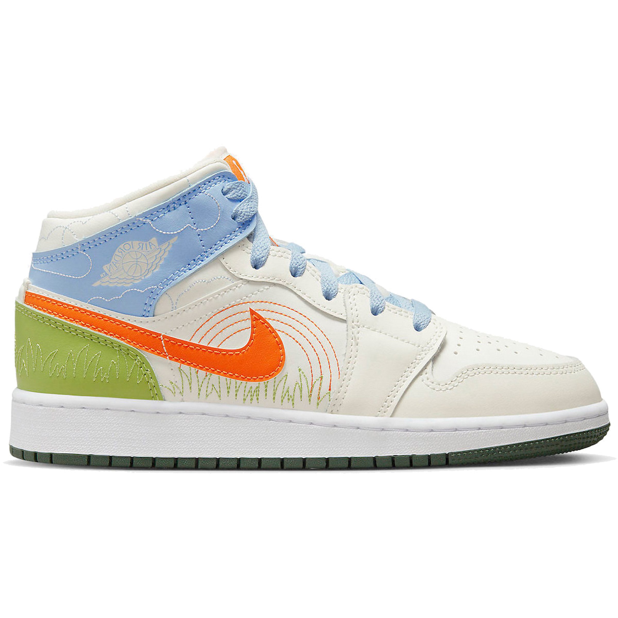 Jordan 1 Mid SE Stitch (GS) (DX2462-100)