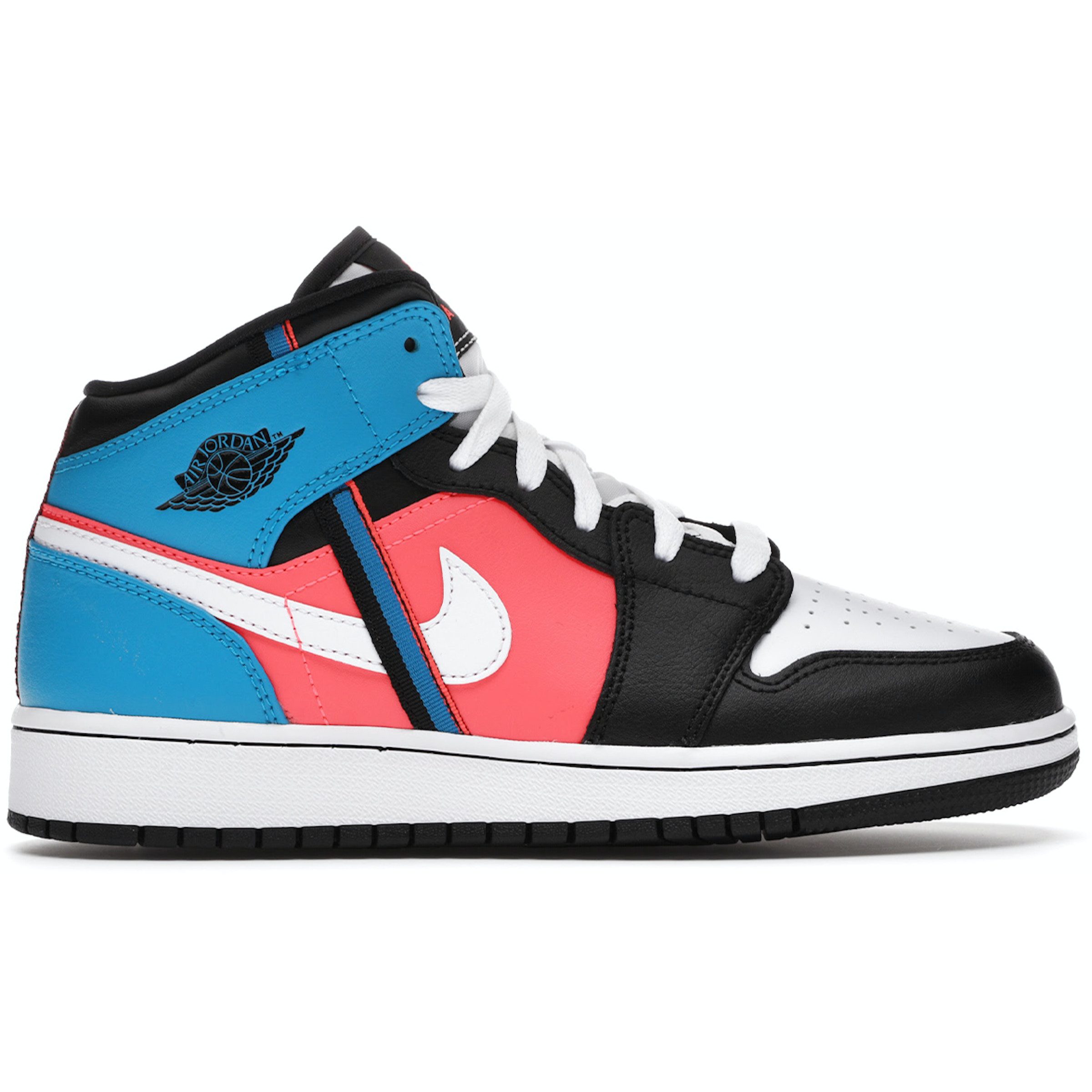 Jordan 1 Mid Tri Color Ribbons (GS) (CV4891-001)