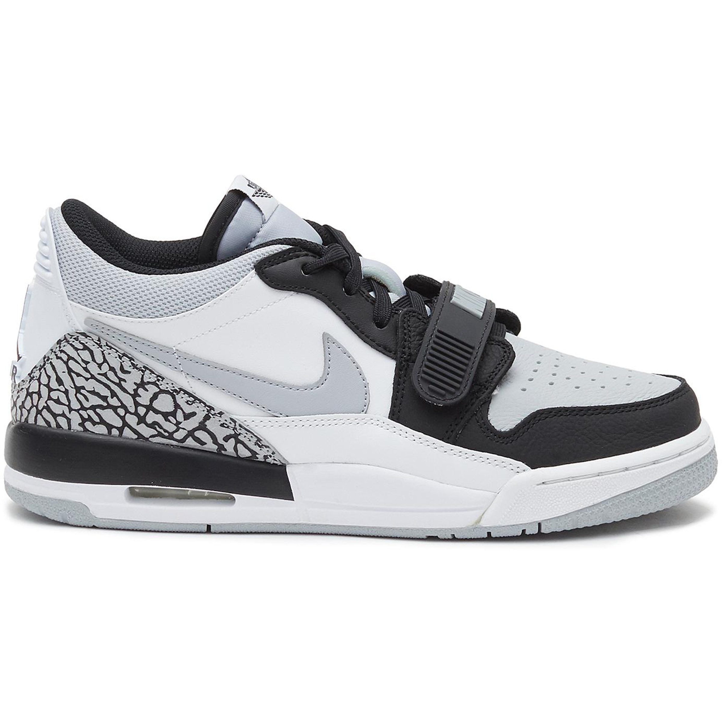 Jordan Legacy 312 Low White Black Grey (GS) (CD9054-105)