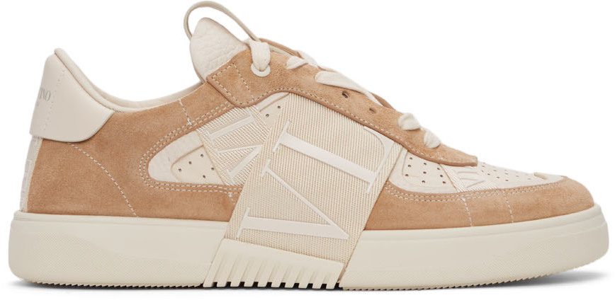 Valentino Garavani Off-White & Tan VL7N Sneakers (XY2S0C58SJE)