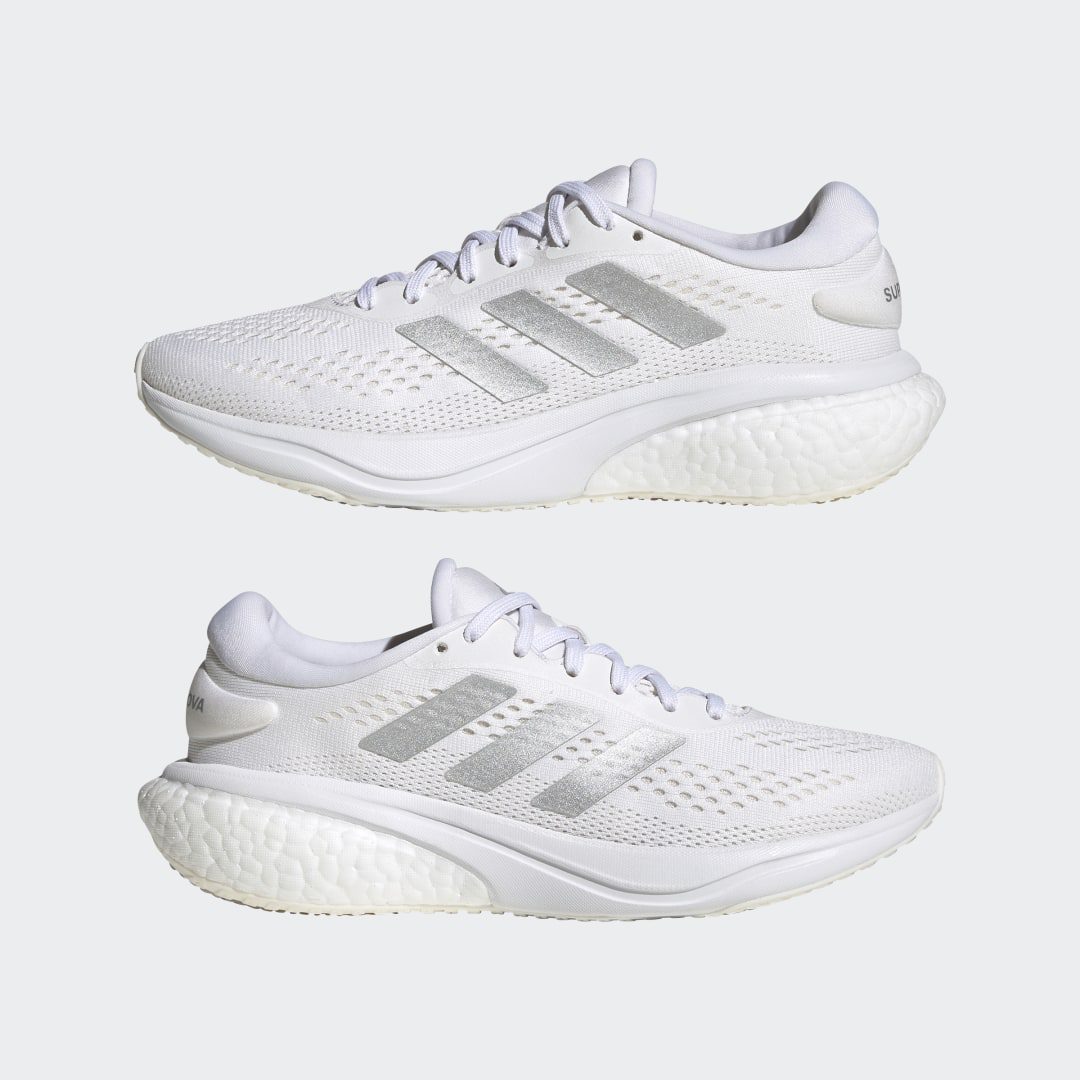 adidas Supernova 2 Running Cloud White / Silver Metallic / Cloud White ...