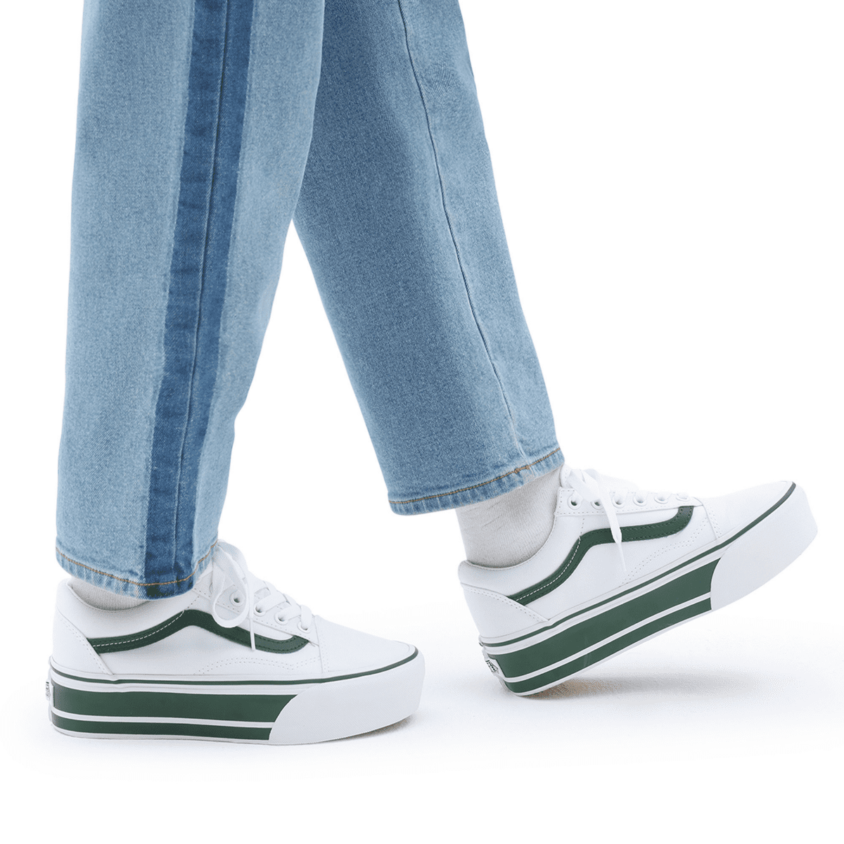 VANS Sport Stripes Old Skool Stackform Wit (VN0A7Q5MBGN)