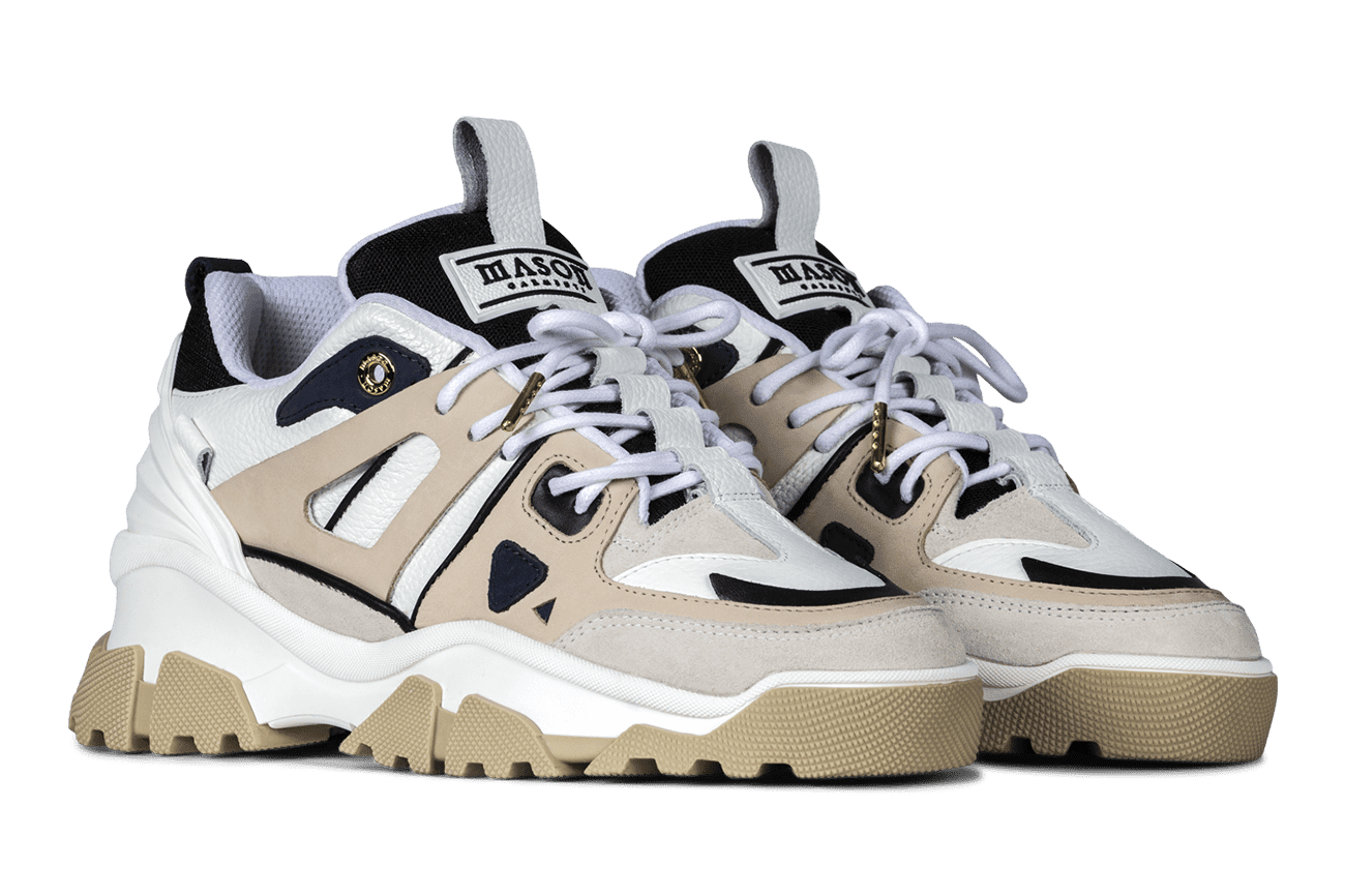 Mason Garments Genova - Multi - Beige (FW22-17C)