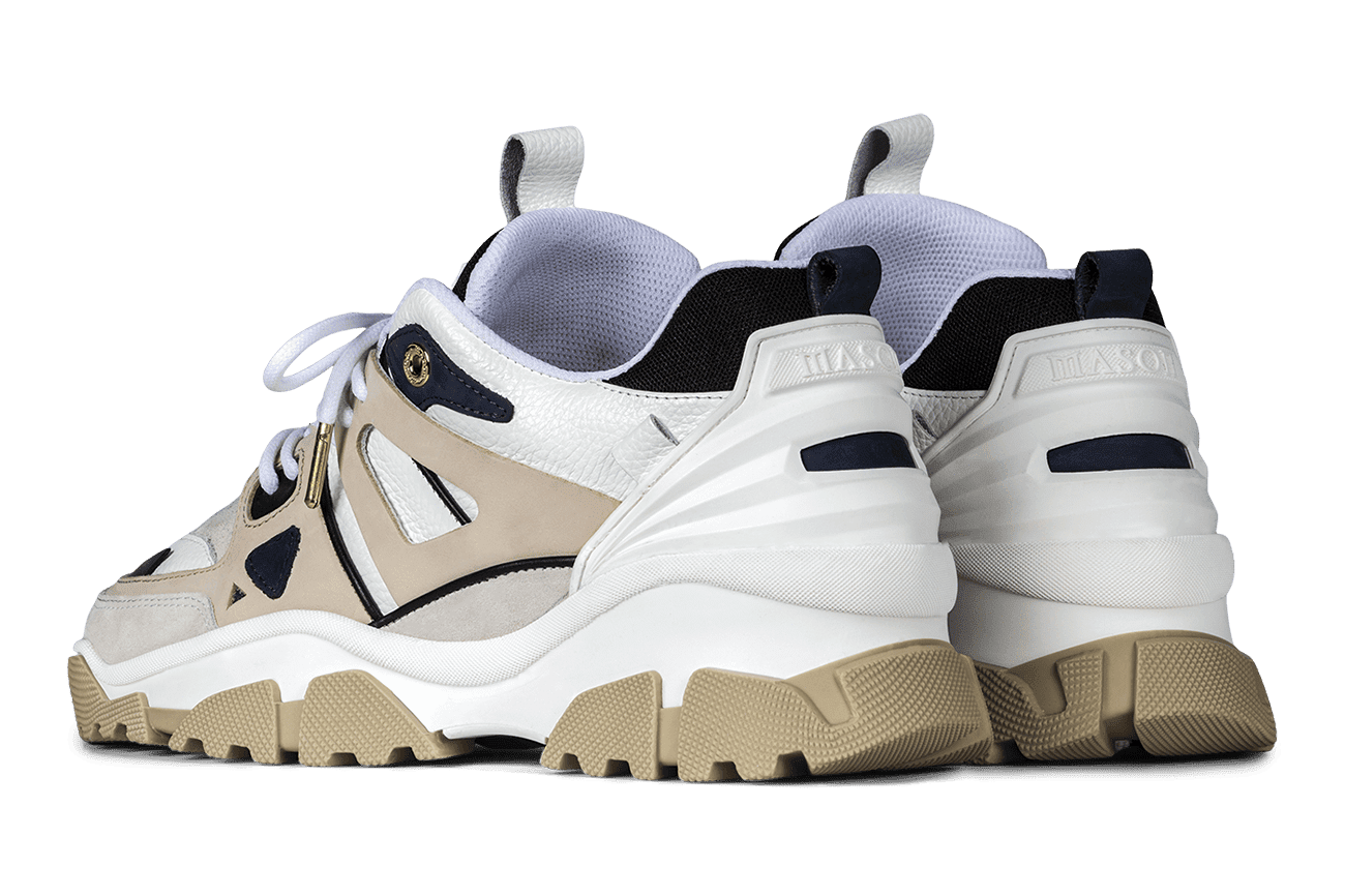 Mason Garments Genova - Multi - Beige (FW22-17C)