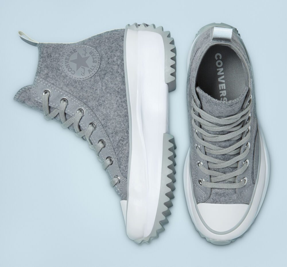 Converse Black Ice Run Star Hike Ash Stone/zilver/wit