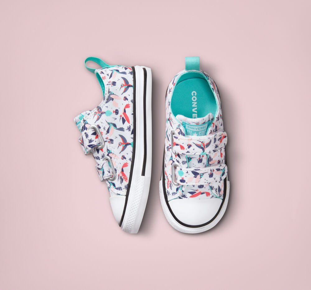 Converse Chuck Taylor All Star Easy-On Bright Hummingbirds Wit/light Aqua