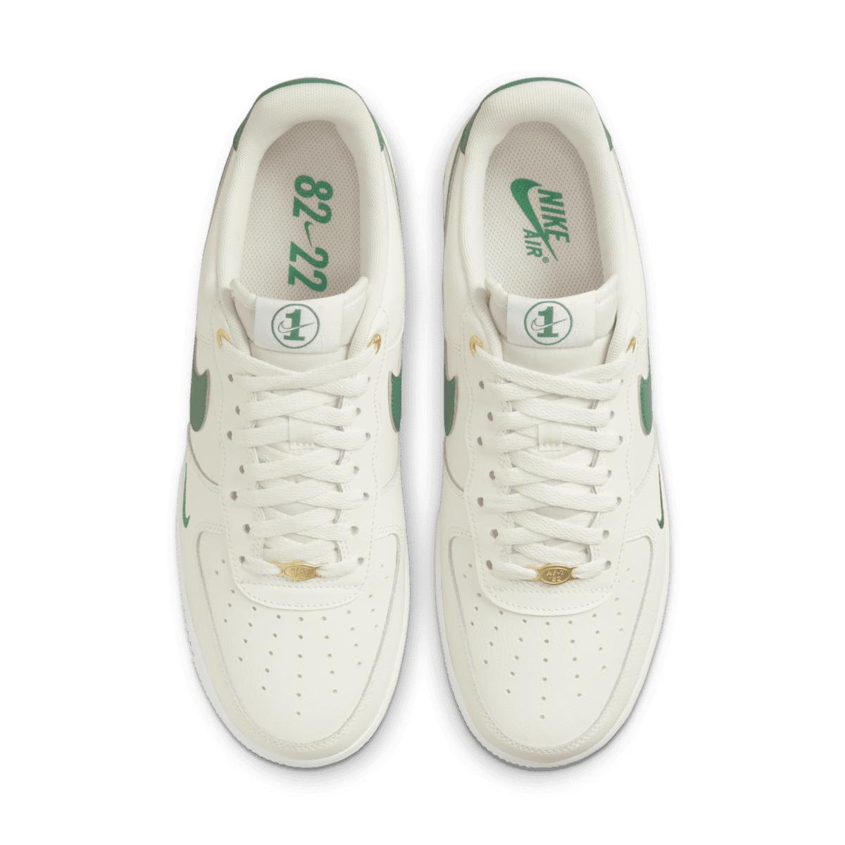 Nike Air Force 1 Low Malachite Sail White Sail / White / Metallic Gold ...