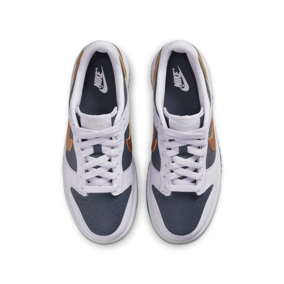 Nike Dunk Low SE Copper Swoosh (GS) Thunder Blue / Barely Grape ...