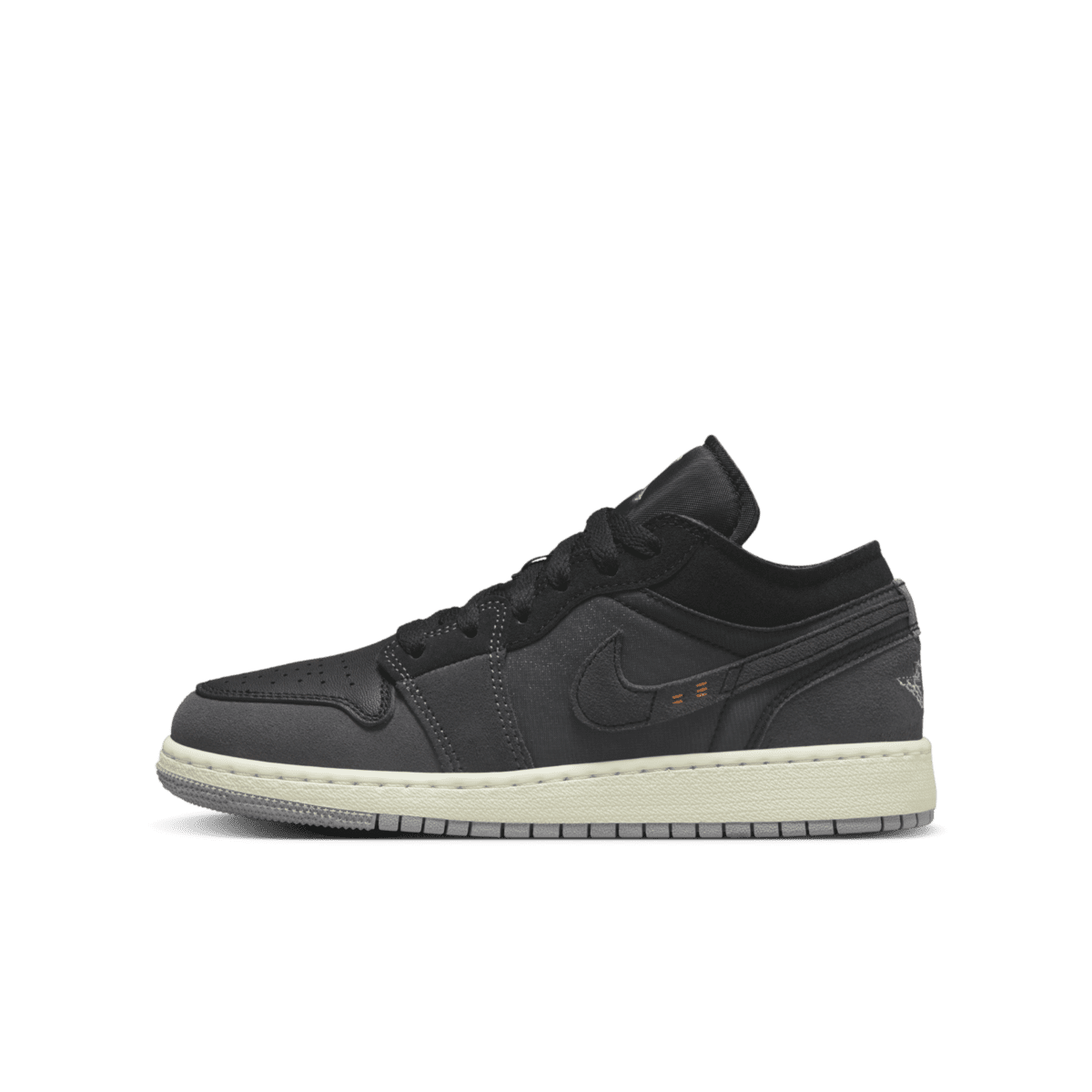 Jordan 1 Low Craft Inside Out Black (GS) Black / Cement Grey / Light ...