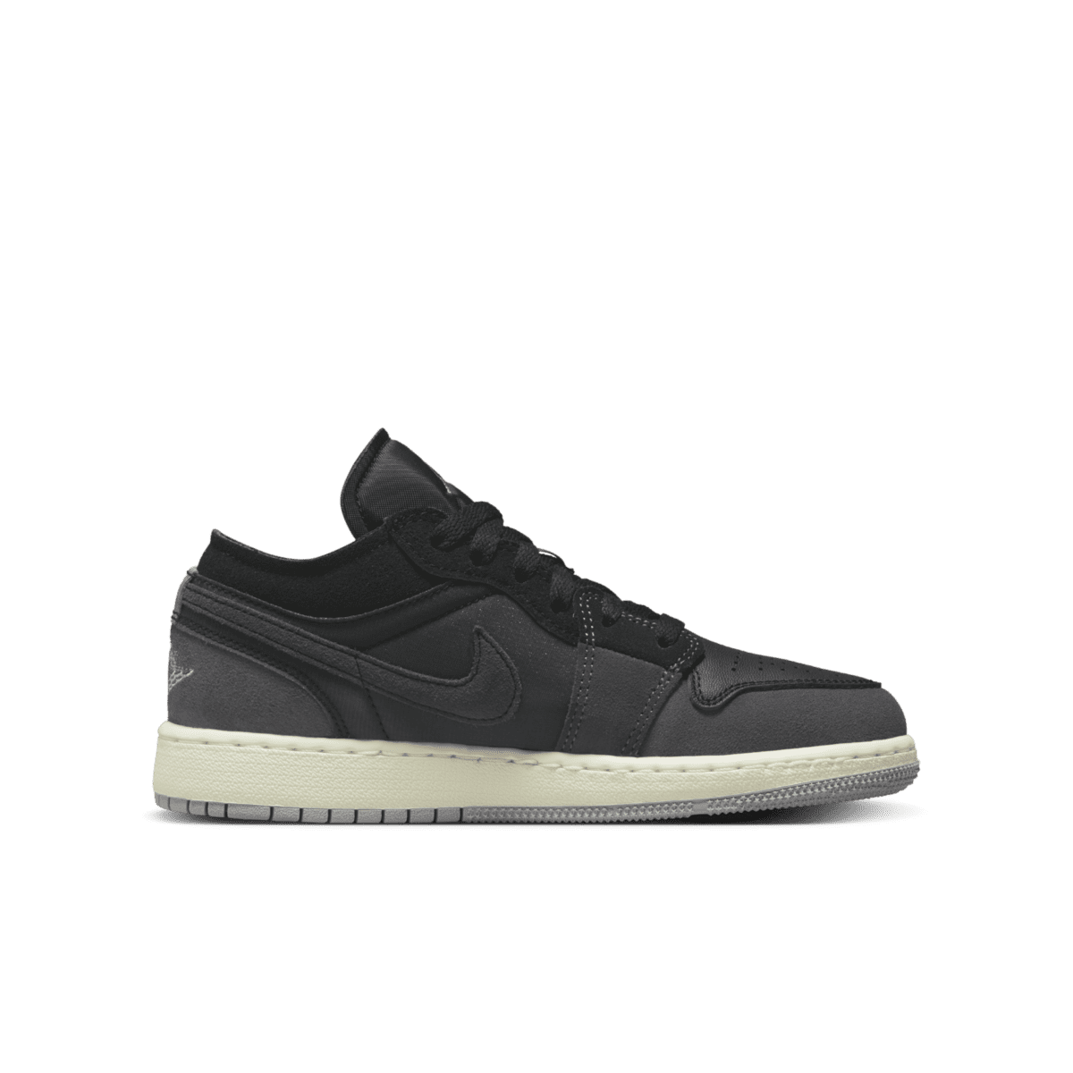 Jordan 1 Low Craft Inside Out Black (GS) Black / Cement Grey / Light ...