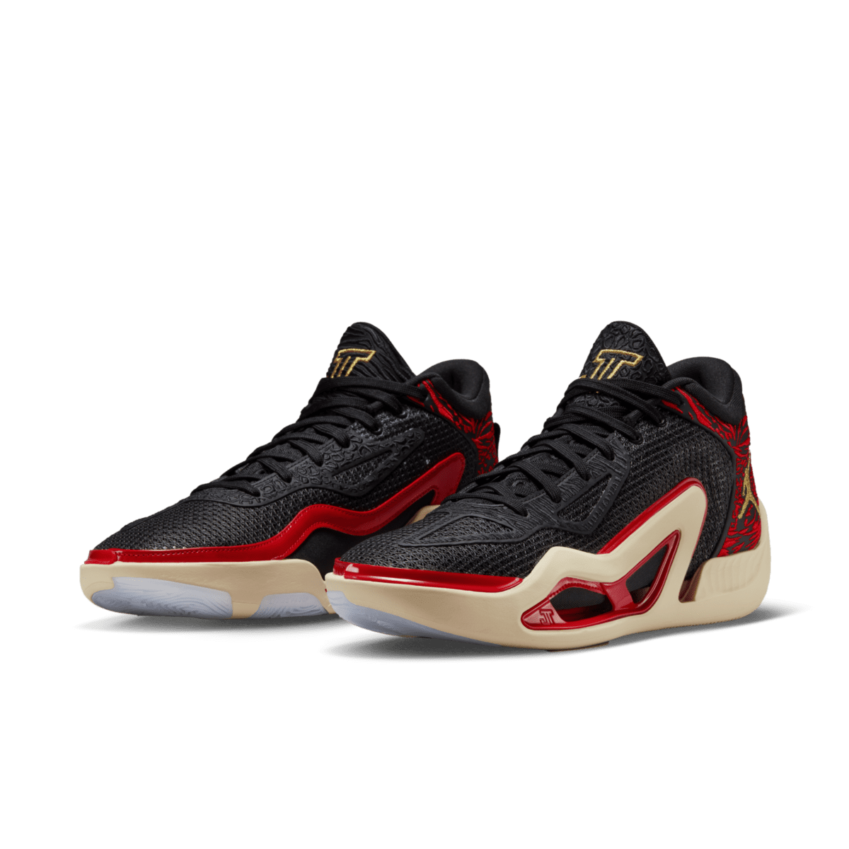 Jordan Tatum 1 Zoo Black / Metallic Gold / University Red / Beach ...