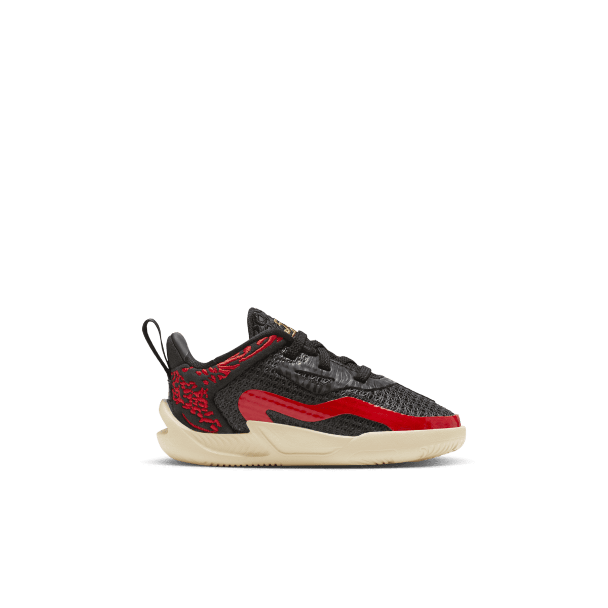 Jordan Tatum 1 “Zoo” (TD) Black / University Red / Beach / Metallic ...