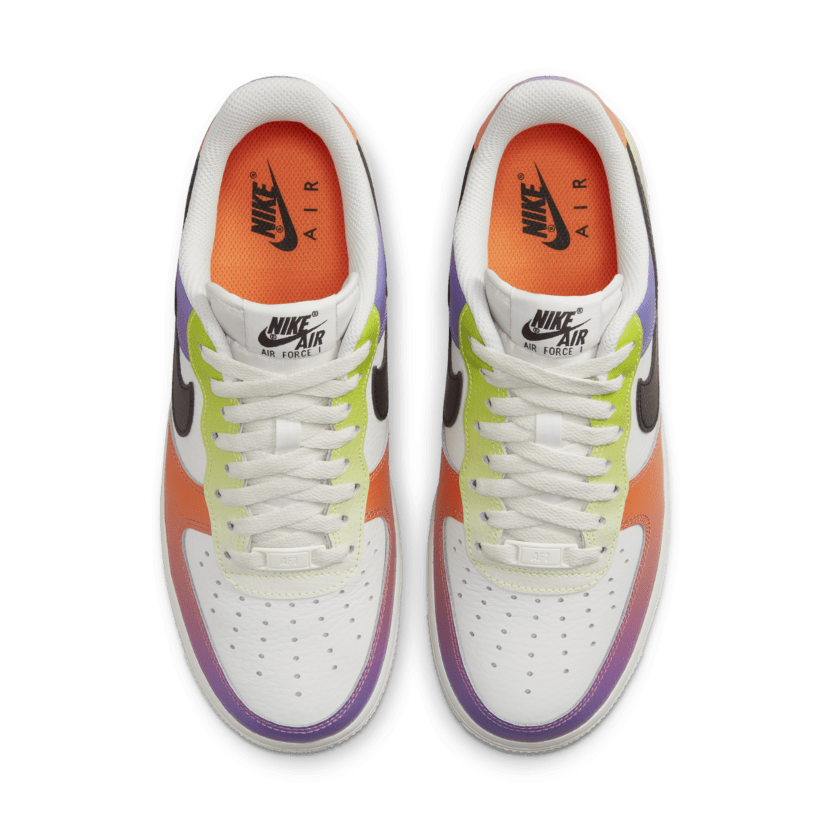 Nike Air Force 1 Multi-Color Gradient Summit White / Bright Mandarin ...