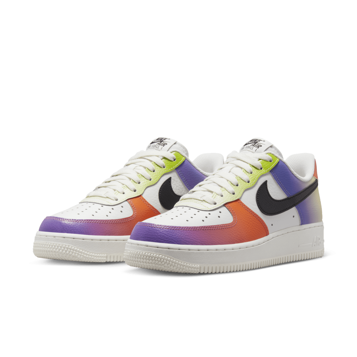 Nike Air Force 1 Multi-Color Gradient Summit White / Bright Mandarin ...