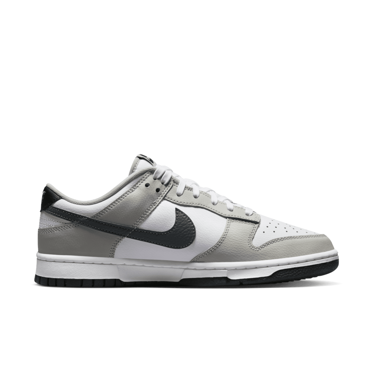 Nike Dunk Low Stencil Swoosh White / Light Stone / Black (FD0661-100)