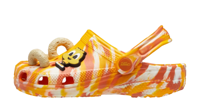 Crocs Classic Clog Honey Nut Cheerios (PS) Orange / White Honey Nut ...