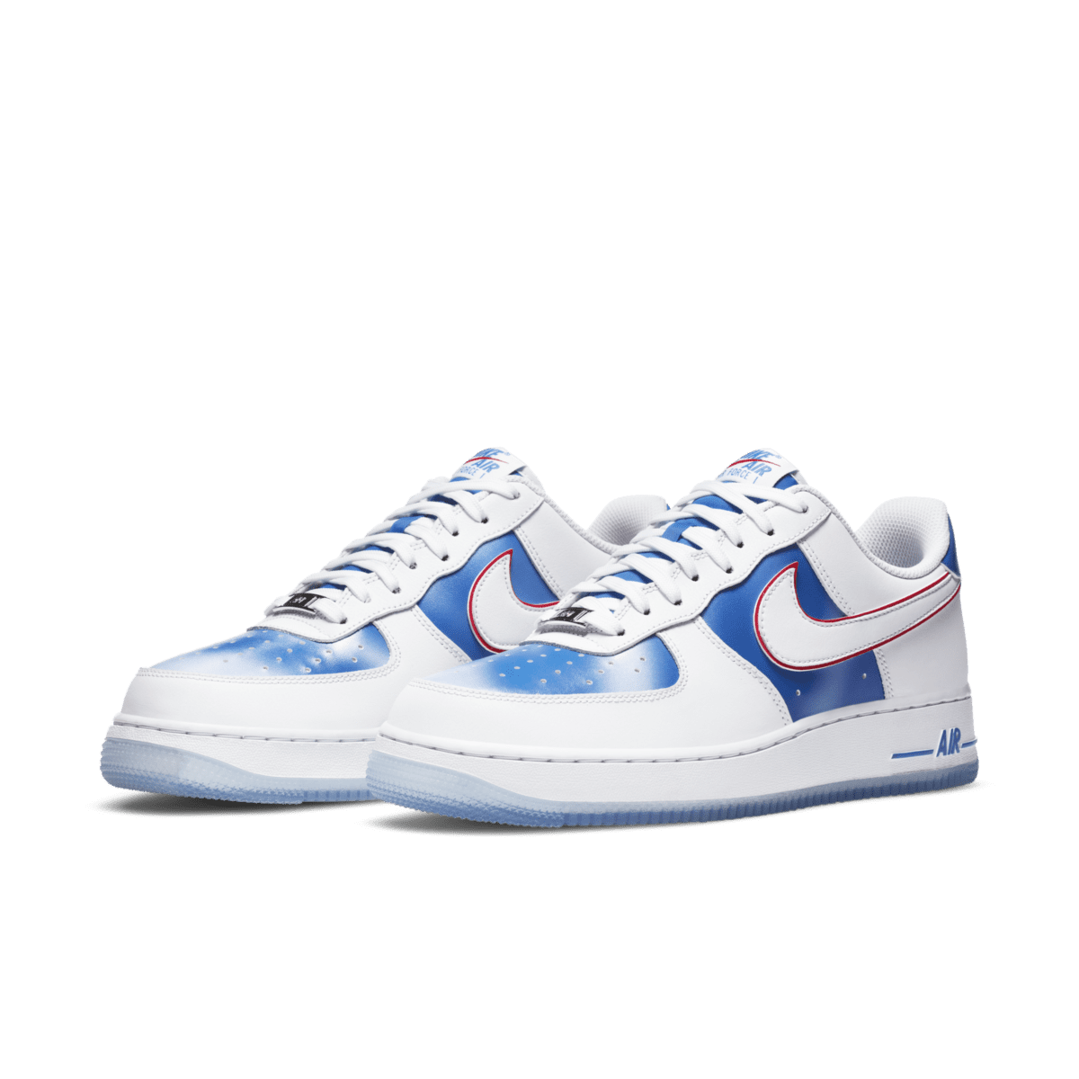Nike Air Force 1 Low Pacific Blue White / Pacific Blue-metallic Silver ...