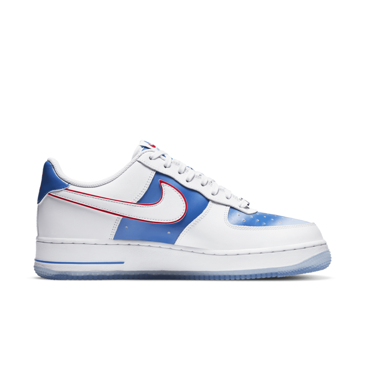 Nike Air Force 1 Low Pacific Blue White / Pacific Blue-metallic Silver ...