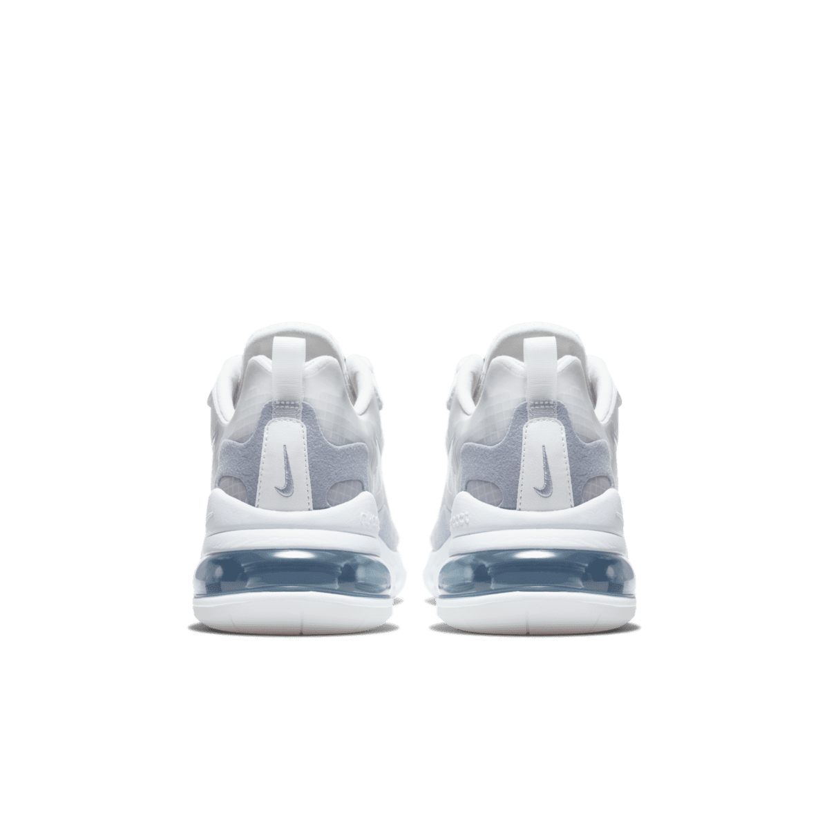 Nike Air Max 270 React White Pure Platinum White / Pure Platinum-indigo ...