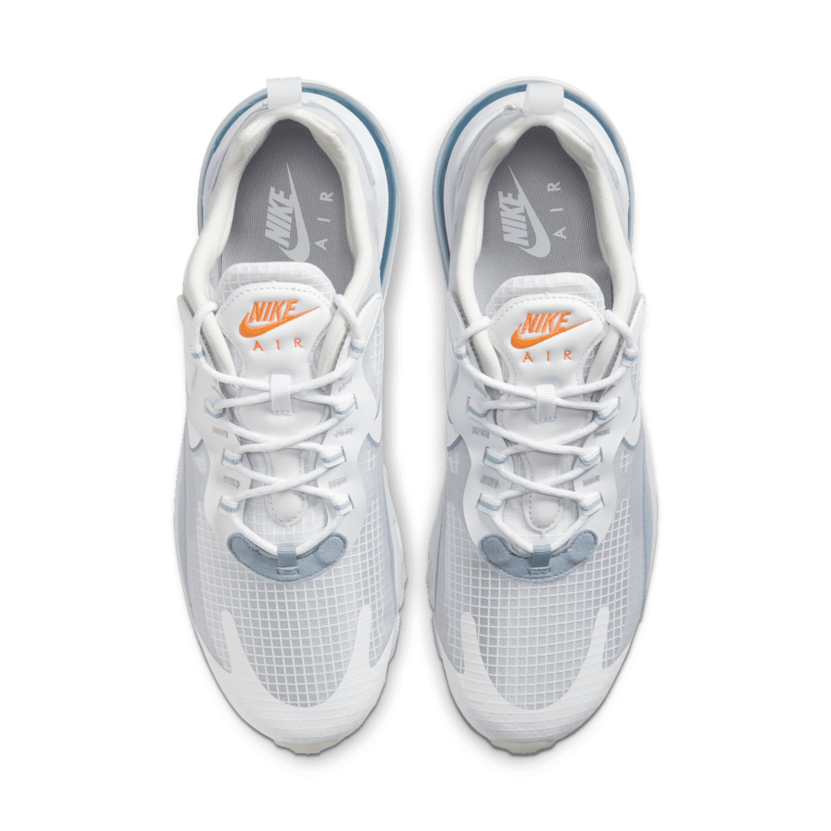 Nike Air Max 270 React White Pure Platinum White / Pure Platinum-indigo ...