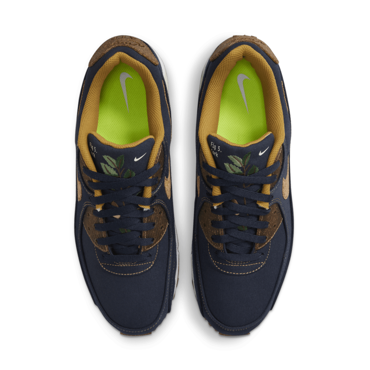 Nike Air Max 90 Obsidian Cork Obsidian / Coconut Milk-white-wheat ...