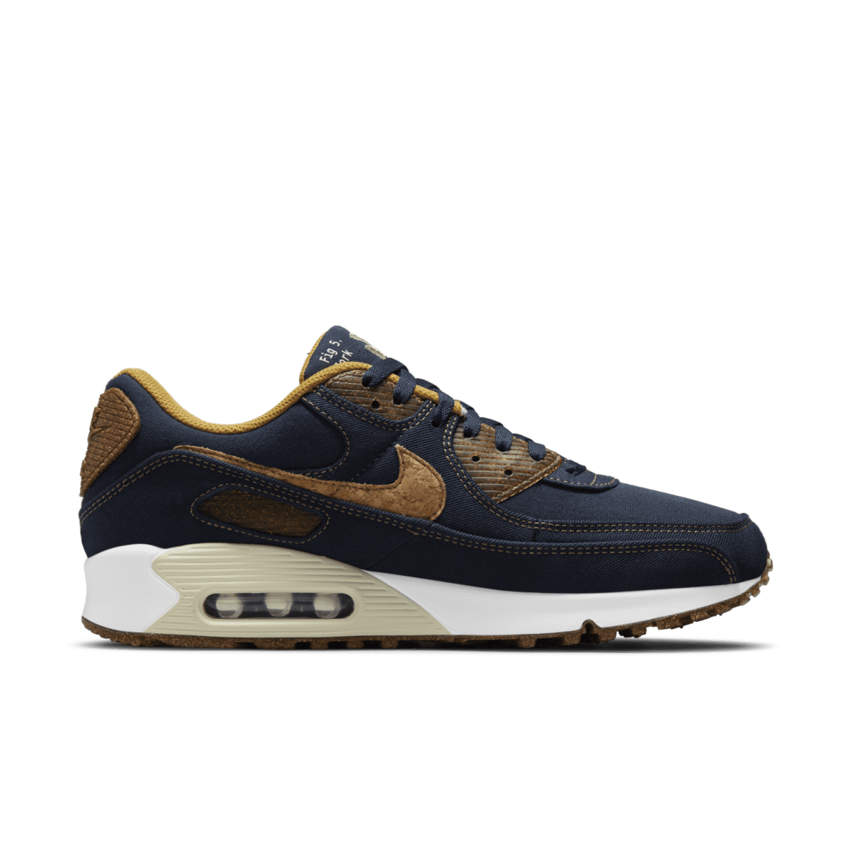 Nike Air Max 90 Obsidian Cork Obsidian / Coconut Milk-white-wheat ...