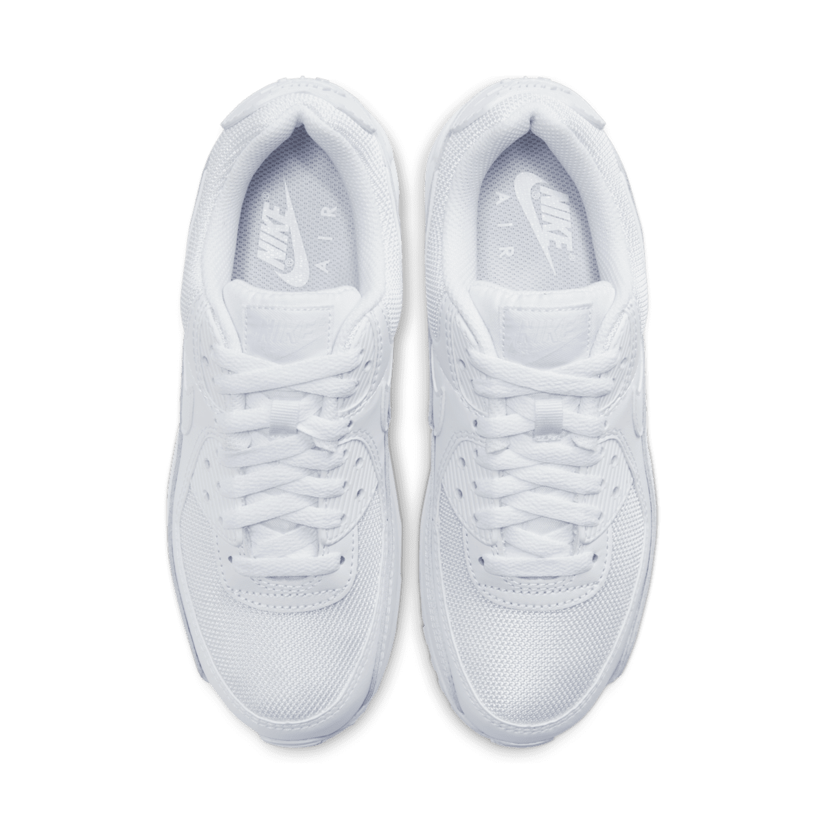 Nike Air Max 90 Triple White (W) White / White / Wolf Grey / White ...