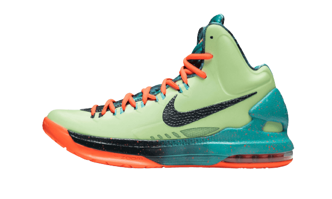 Nike KD 5 All-Star Area 72 Liquid Lime / Total Crimson-sport Turquiose (583111-300)