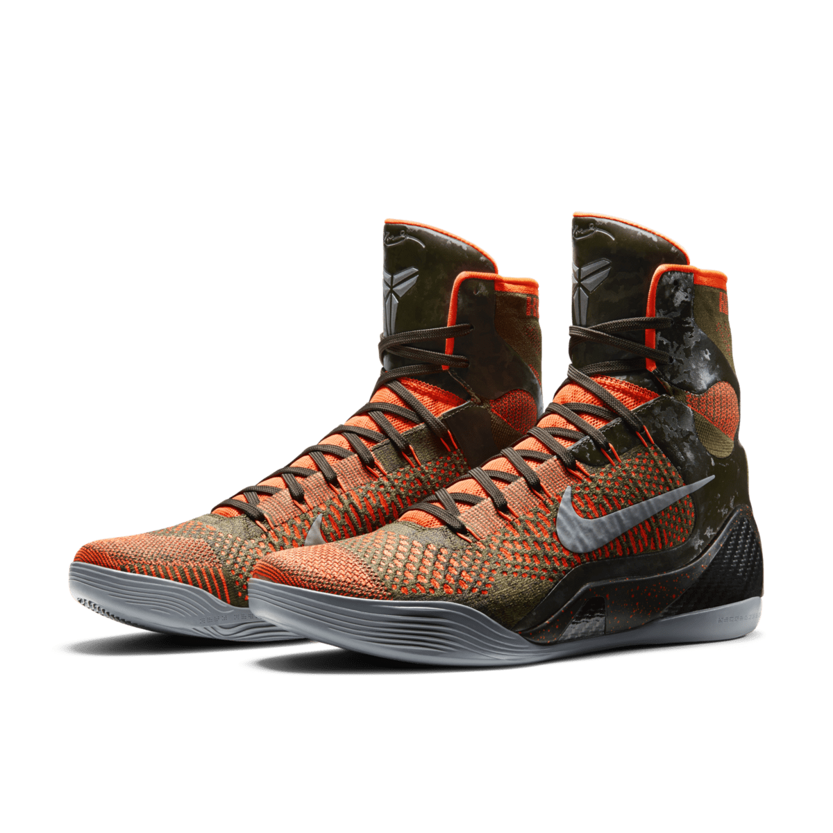 Nike Kobe 9 Elite Sequoia Sequoia / Rough Green-hyper Crimson-reflect Silver (630847-303)