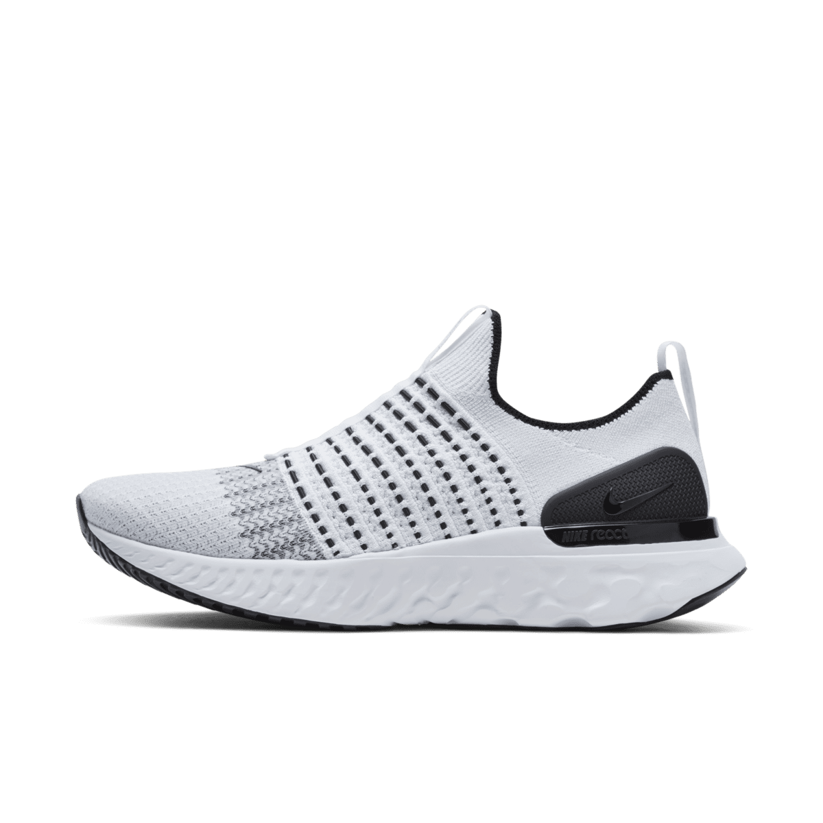 Nike React Phantom Run Flyknit 2 White Black White / White-black-pure ...