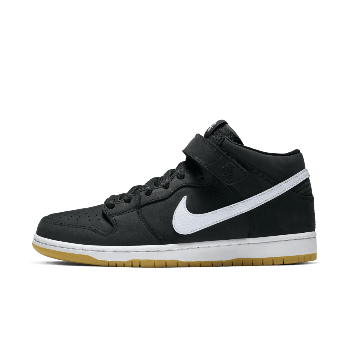 Nike SB Dunk Mid Orange Label Black / White-black-gum Light Brown ...