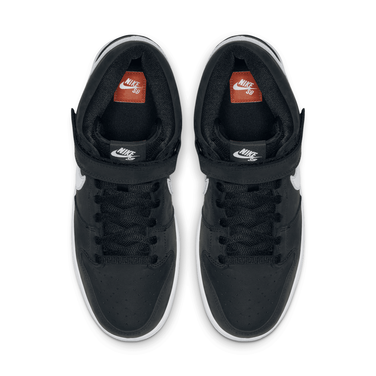 Nike SB Dunk Mid Orange Label Black / White-black-gum Light Brown ...