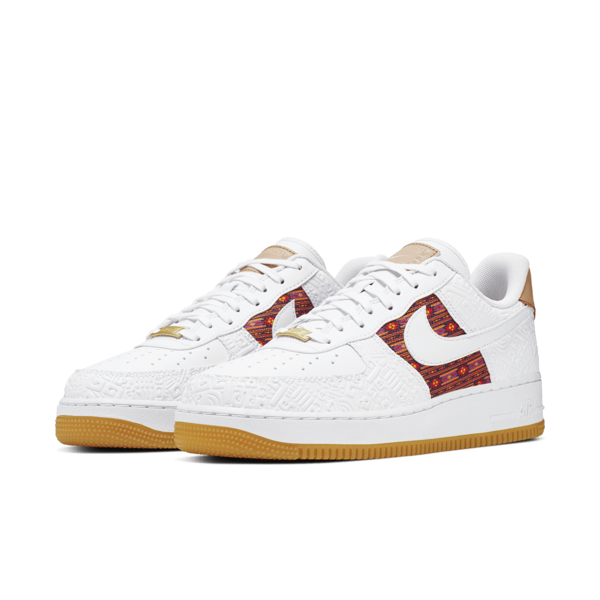 Nike Air Force 1 Low Aztec White / Multi-color-vachetta Tan (CK6601-100)