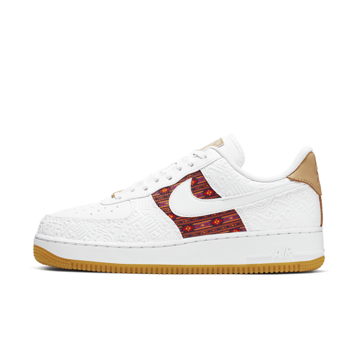 Nike Air Force 1 Low Aztec White / Multi-color-vachetta Tan (CK6601-100)
