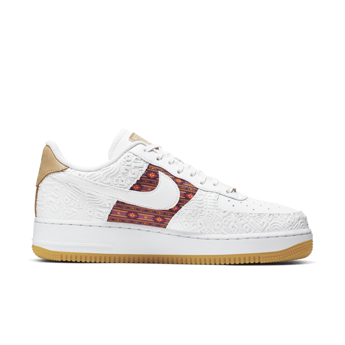 Nike Air Force 1 Low Aztec White / Multi-color-vachetta Tan (CK6601-100)