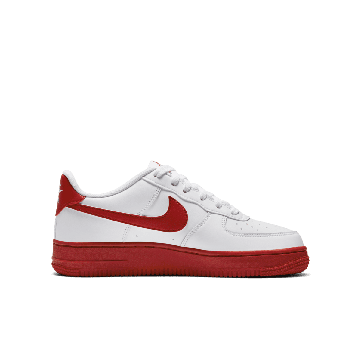Nike Air Force 1 Low White Red Midsole (GS) White / University Red ...