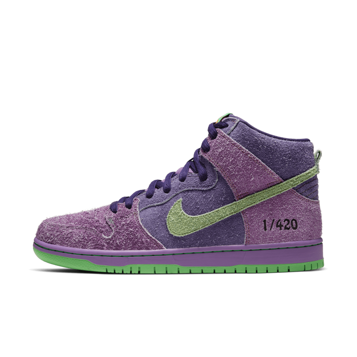 Nike SB Dunk High Reverse Skunk 420 (Special Box) Purple / Purple ...