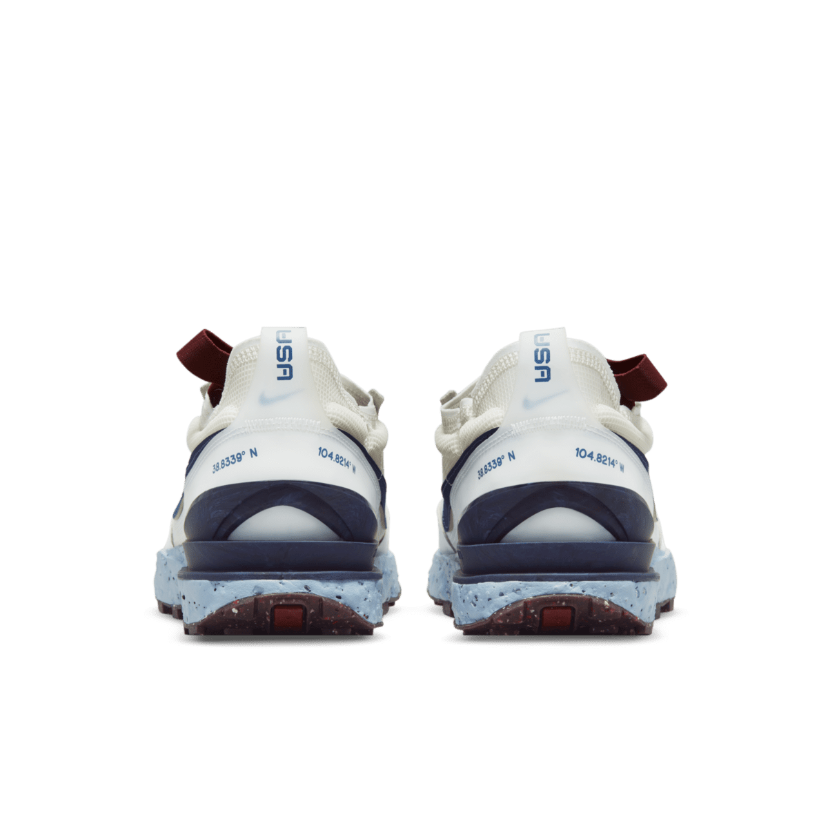 Nike Waffle One Crater Summit White Blue Void Summit White / Team Red ...